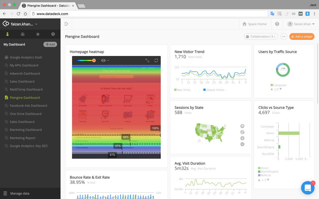 Have You Tried Ptengine In Datadeck Yet?